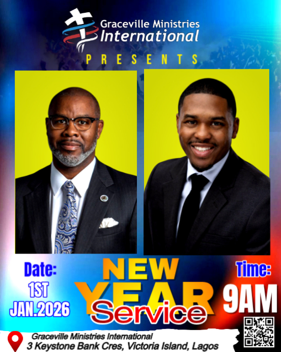 Plantilla de new years year's eve nye sermon worship event advert ...