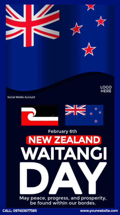 Copy of New Zealand Waitangi Day | PosterMyWall