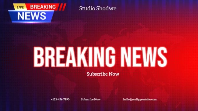 News Animation News Graphics Modern News Template | PosterMyWall