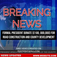 news broadcast video Template | PosterMyWall
