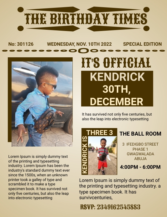 News Template | PosterMyWall