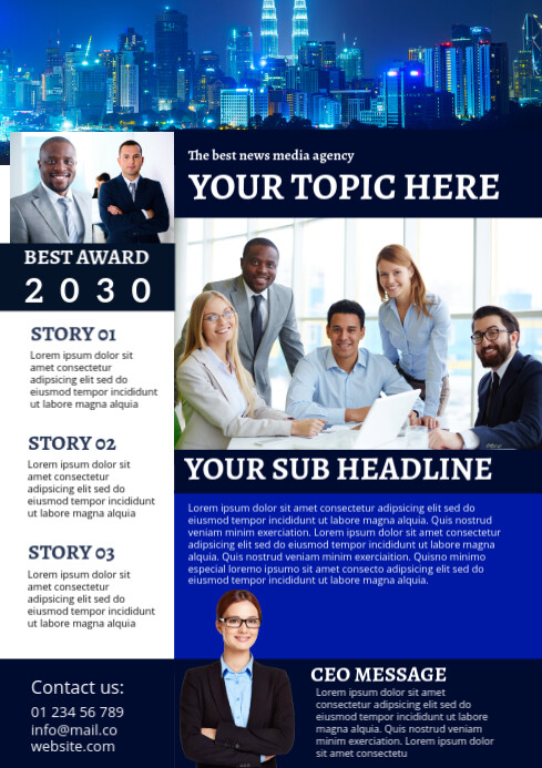 News Letter Template | PosterMyWall