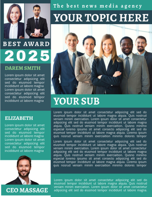 News Letter Template | PosterMyWall