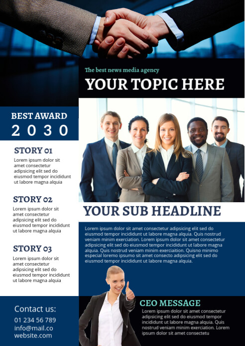 News Letter Template | PosterMyWall