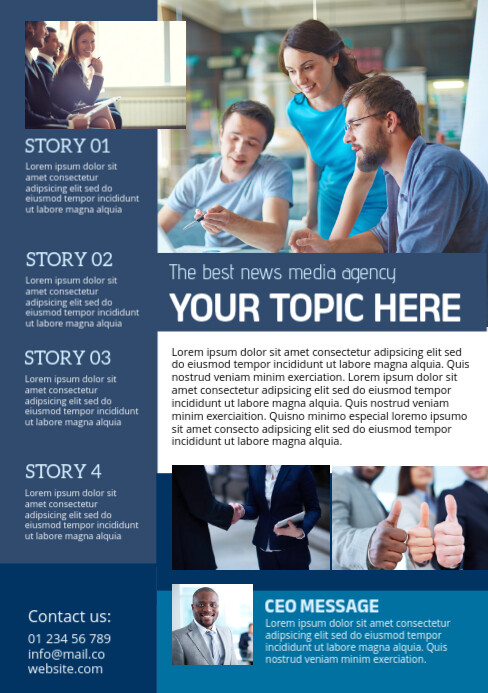 News Letter Template | PosterMyWall