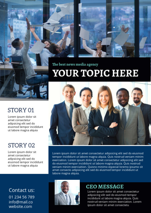 Plantilla de News Letter Template | PosterMyWall