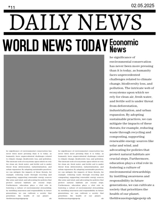 NEWS PAPER Template | PosterMyWall
