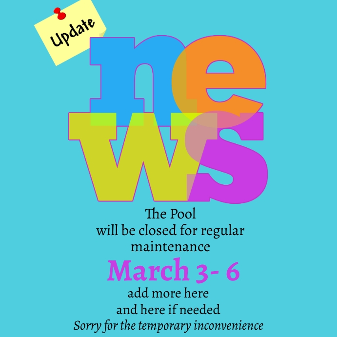 Copy of News Update Announcement | PosterMyWall