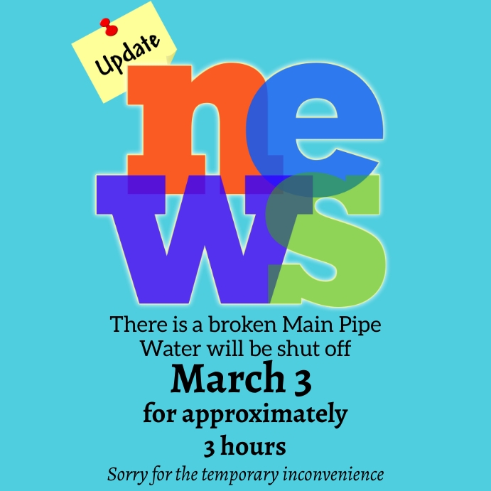 News Update Announcement Template | PosterMyWall