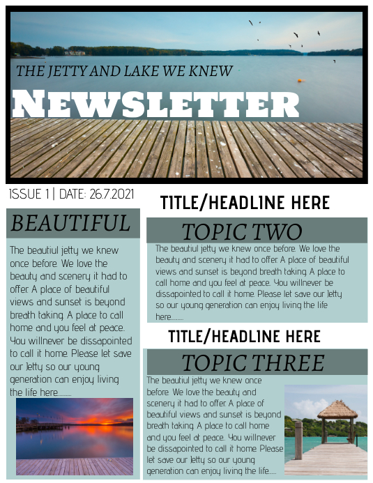 Newsletter Template | PosterMyWall