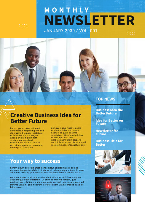 Copy of Newsletter Design Template | PosterMyWall