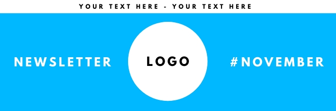 Newsletter E-Mail Header Logo Email Banner Template | PosterMyWall