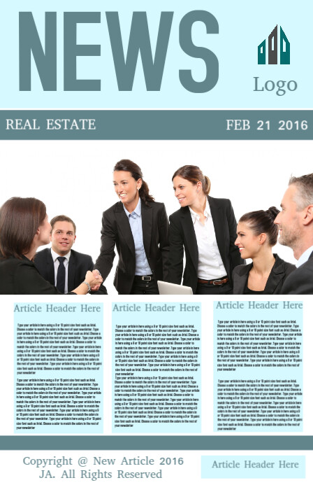 Newsletter Template | PosterMyWall