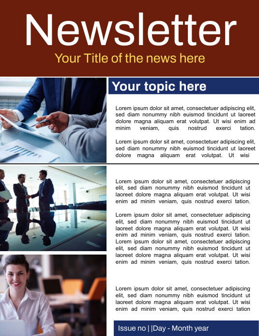 Copy of Newsletter Flyer Template | PosterMyWall