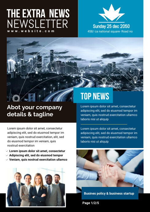 Newsletter Flyer Template | PosterMyWall