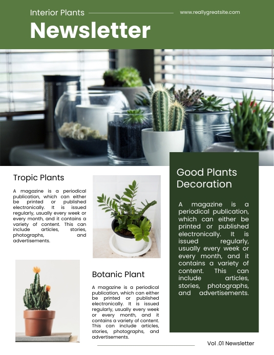 newsletter template | PosterMyWall