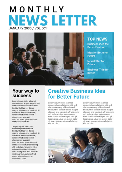 Newsletter Template | PosterMyWall