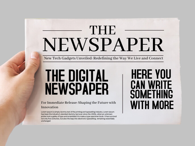 Copy of NEWSPAPER | PosterMyWall