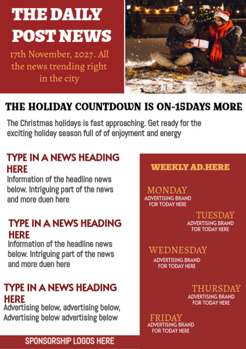 Copy of Newspaper | PosterMyWall