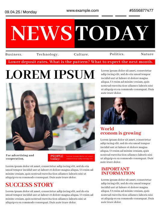 NEWSPAPER Template | PosterMyWall
