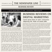 Newspaper Instagram Post Template. | PosterMyWall