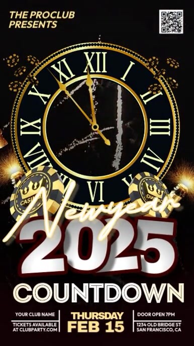 Newyear 2025 Countdown Template | PosterMyWall