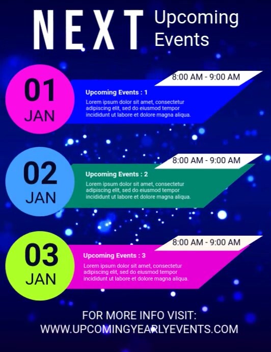 next event Template | PosterMyWall