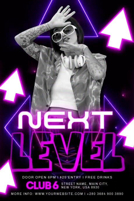 Next Level Party Template | PosterMyWall
