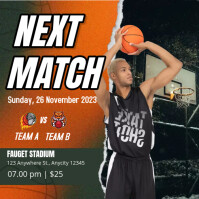 next match template | PosterMyWall