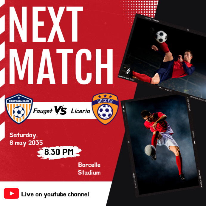 Next Match Template | PosterMyWall