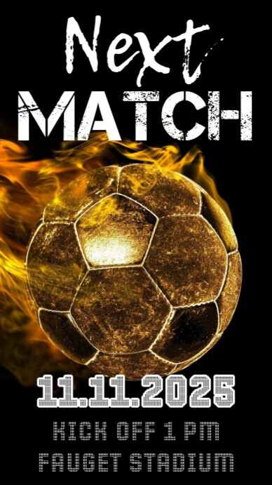 Next Match Template | PosterMyWall