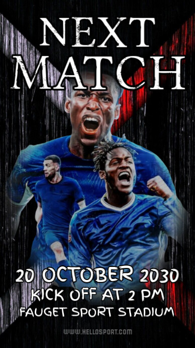 Next Match Template | PosterMyWall