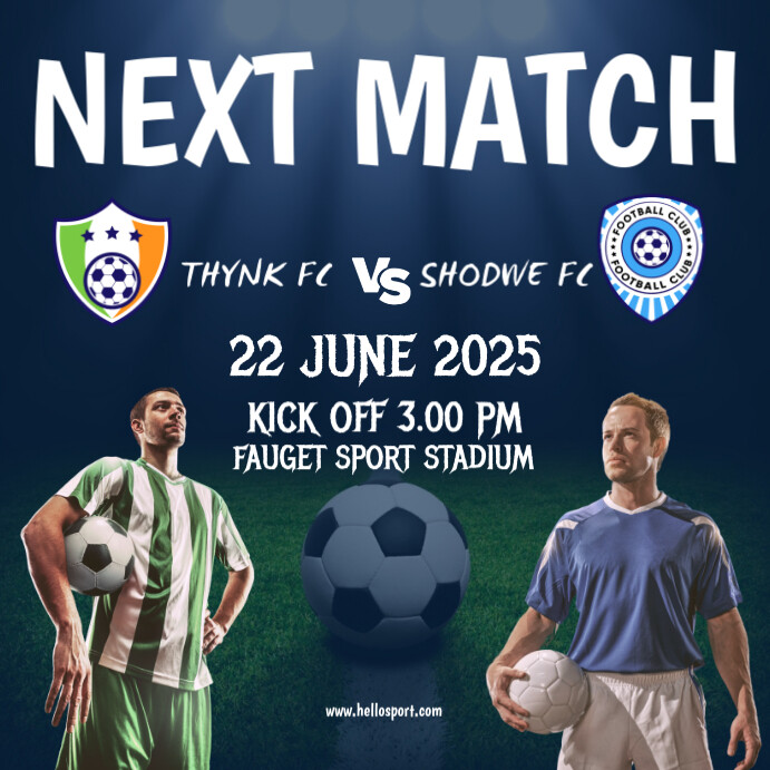 Copy of Next Match | PosterMyWall