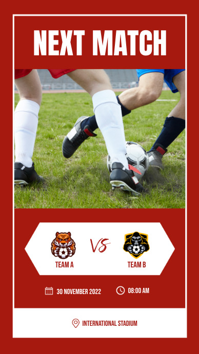 Copy of Next Match | PosterMyWall