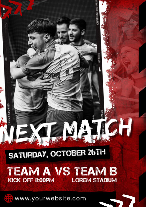 Copy of Next match Flyer | PosterMyWall