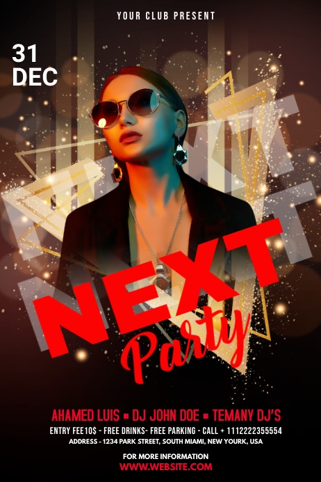 Next party banner Template | PosterMyWall