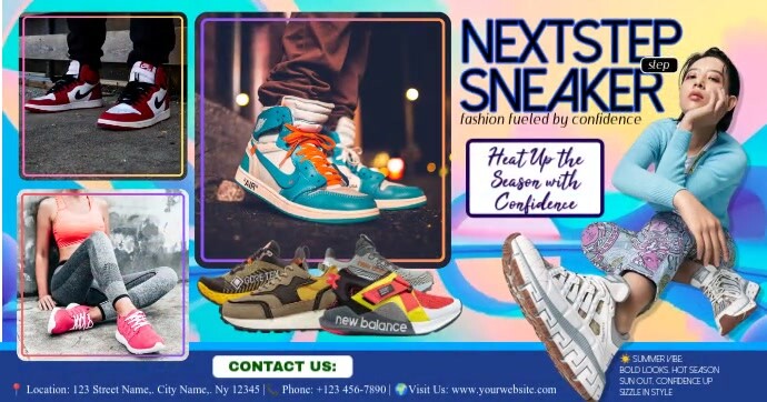 Nextstep Sneaker Template | PosterMyWall