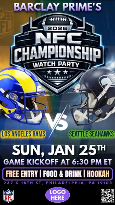 NFC Championship Game 2026: Seahawks vs Rams Watch Party Instagram Post ...