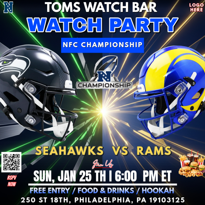 NFC Championship: Seattle Seahawks vs. Los Angeles Rams Watch Party ...