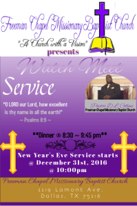 Watch Night Service Template | PosterMyWall