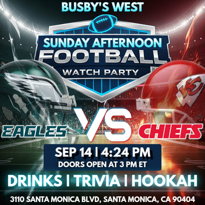Copy of NFL 2025: Philadelphia Eagles @ Kansas City Chiefs Watch Party ...