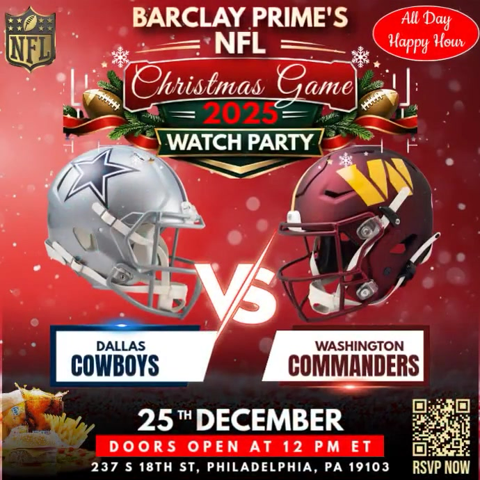 NFL Christmas Game 2025: Dallas Cowboys @ Washington Commanders Watch ...