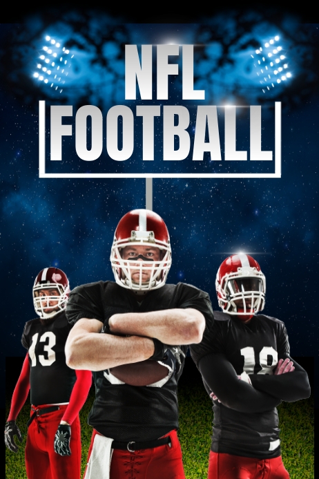 NFL Football Game Template | PosterMyWall