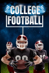 College Football Game Template | PosterMyWall