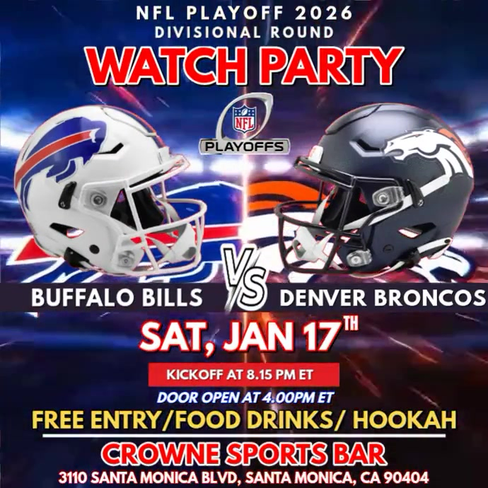 Nfl Playoff 2026: Buffalo Bills Vs Denver Broncos Watch Party Social ...