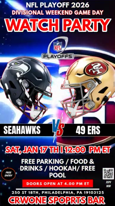 Nfl Playoff 2026: Seattle Seahawks Vs. San Francisco 49ers Watch Party ...