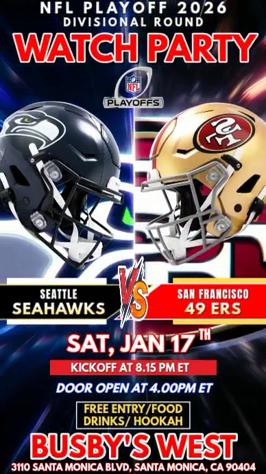 Nfl Playoff 2026: Seattle Seahawks Vs. San Francisco 49ers Watch Party ...