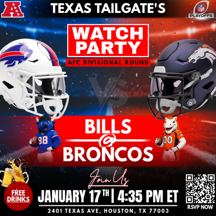 NFL Playoffs 2026: Buffalo Bills at Denver Broncos Watch Party ...