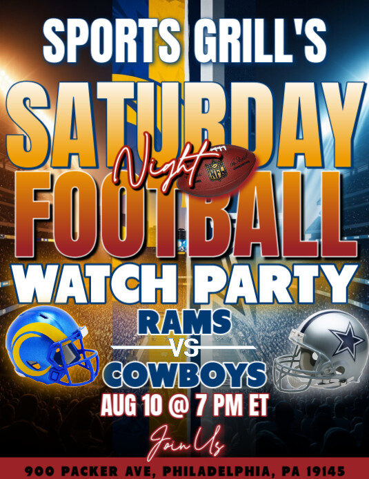 NFL Preseason 2025: Los Angeles Rams vs Dallas Cowboys Football Watch ...