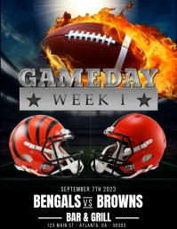 NFL 2023 WEEK 1 FLYER PACKERS VS Bears Template | PosterMyWall